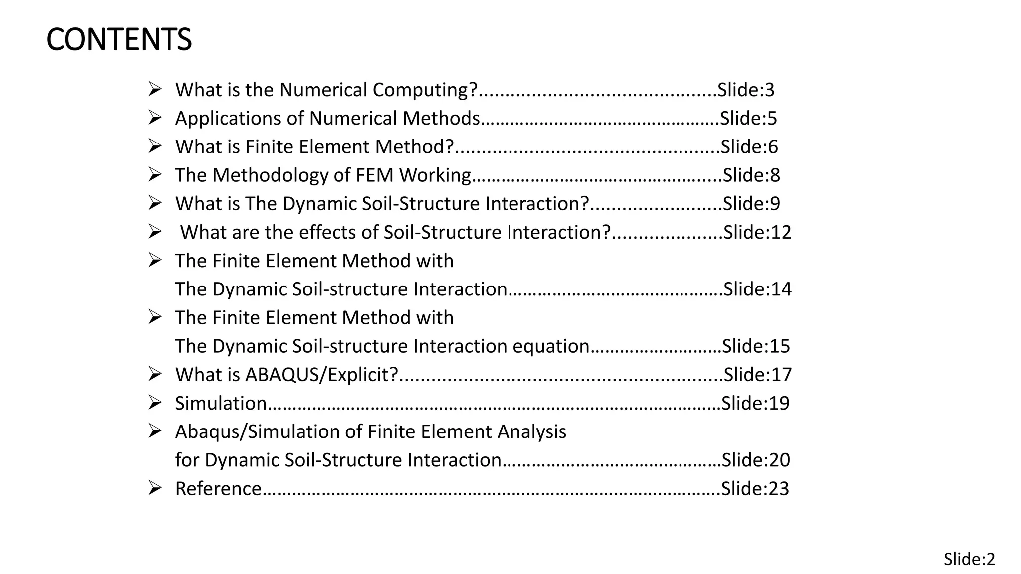 The Finite Element Analysis for Dynamic Soil-Structure Interaction with ABAQUS/Explicit | PPTX