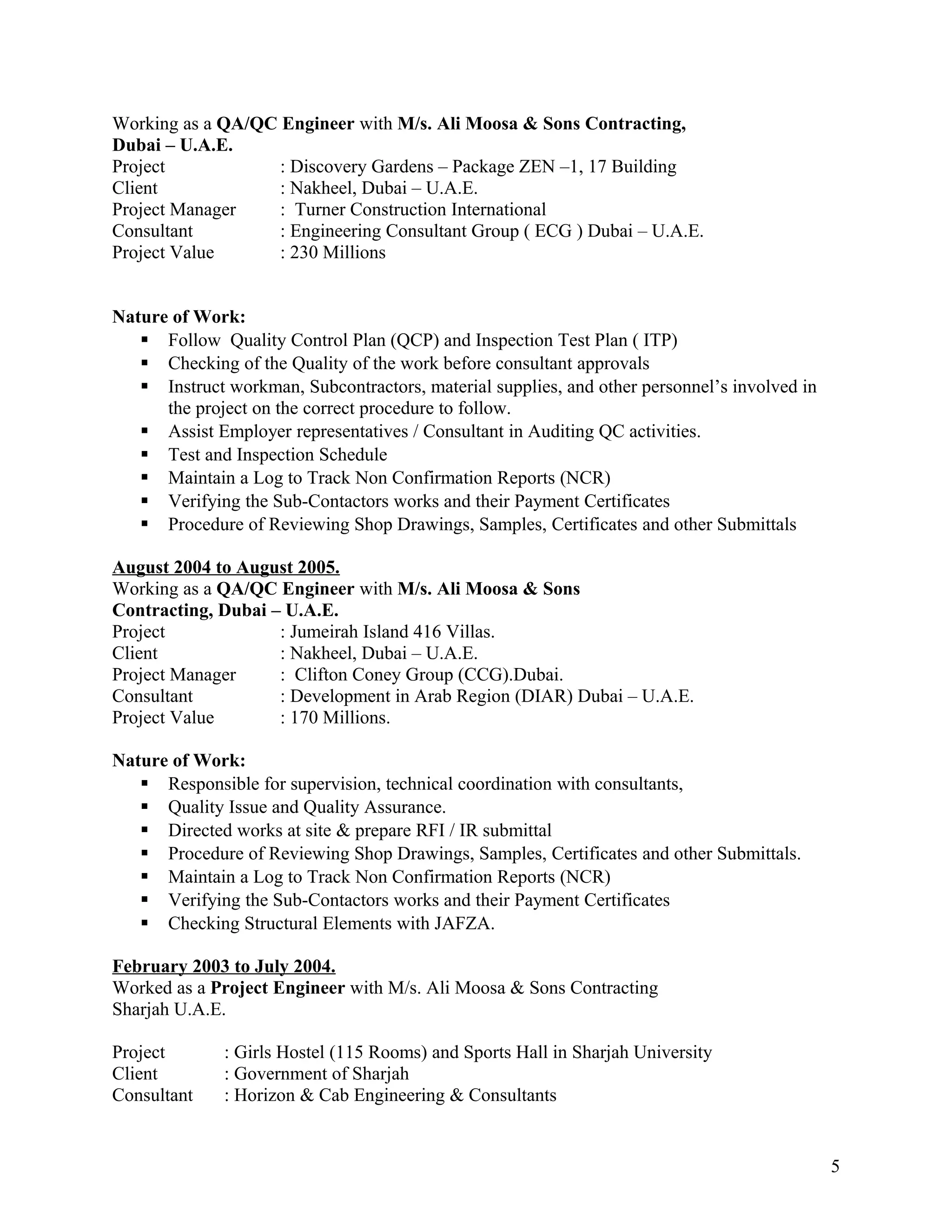 Mohammed Yousuf cv | DOC