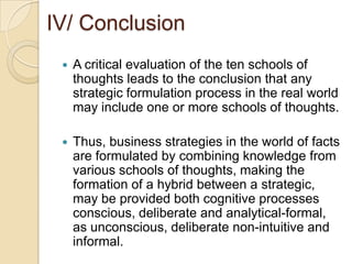 Exploring Business Strategic in various Scholars School of Thoughts | PPTX