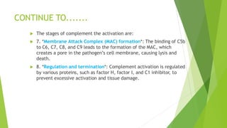 Complement system of activation and regulations | PDF