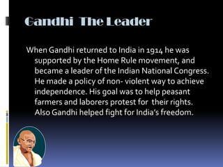 Mohandas gandhi | PPTX