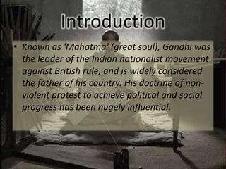 Mohandas karamchand gandhi english | PPTX