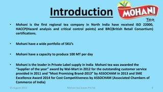 Mohani tea final presenatation | PPTX