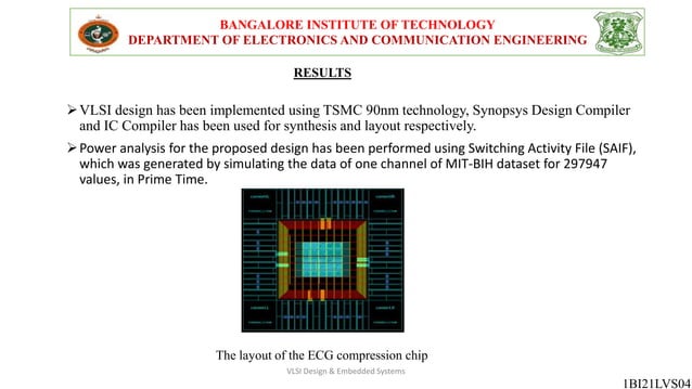 ECG compression in vlsi | PPTX
