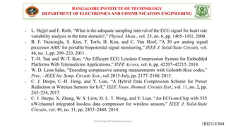 ECG compression in vlsi | PPTX