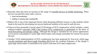 ECG compression in vlsi | PPTX