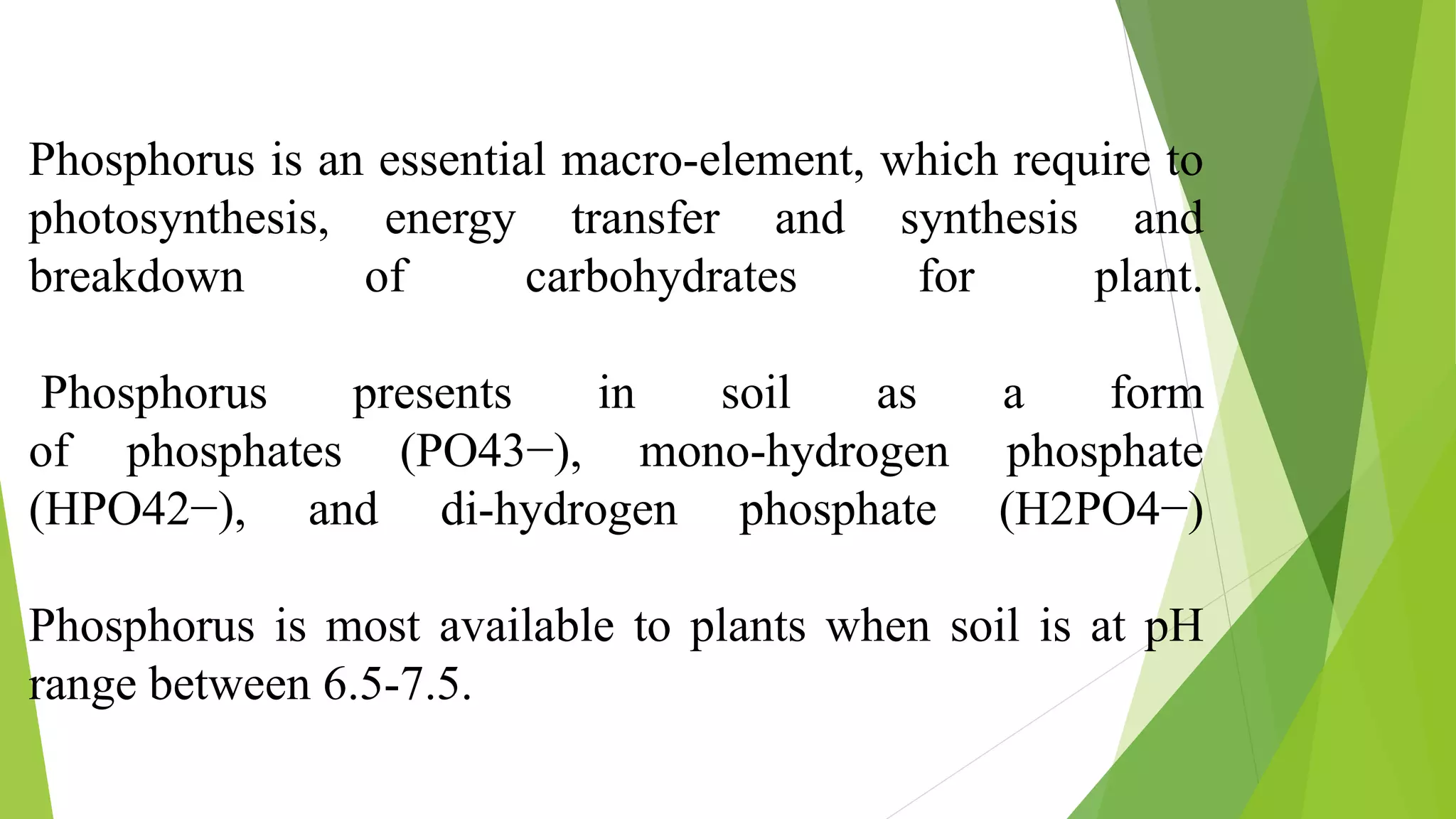 Reactions of Phosphorus in Acid and Alkaline Soil, Factors affecting ...
