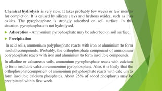 Reactions of Phosphorus in Acid and Alkaline Soil, Factors affecting ...