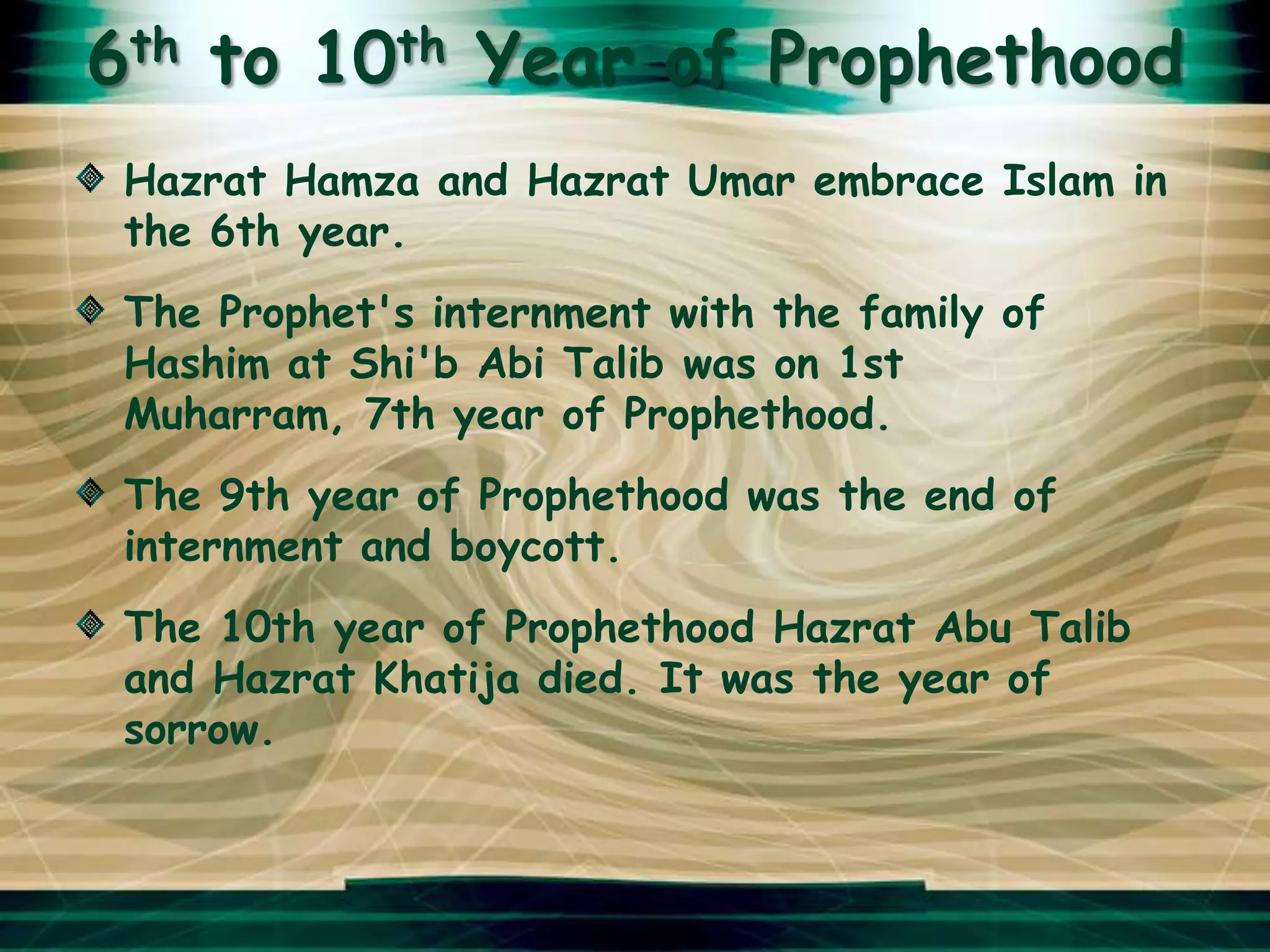 Seerah Overview | PPS