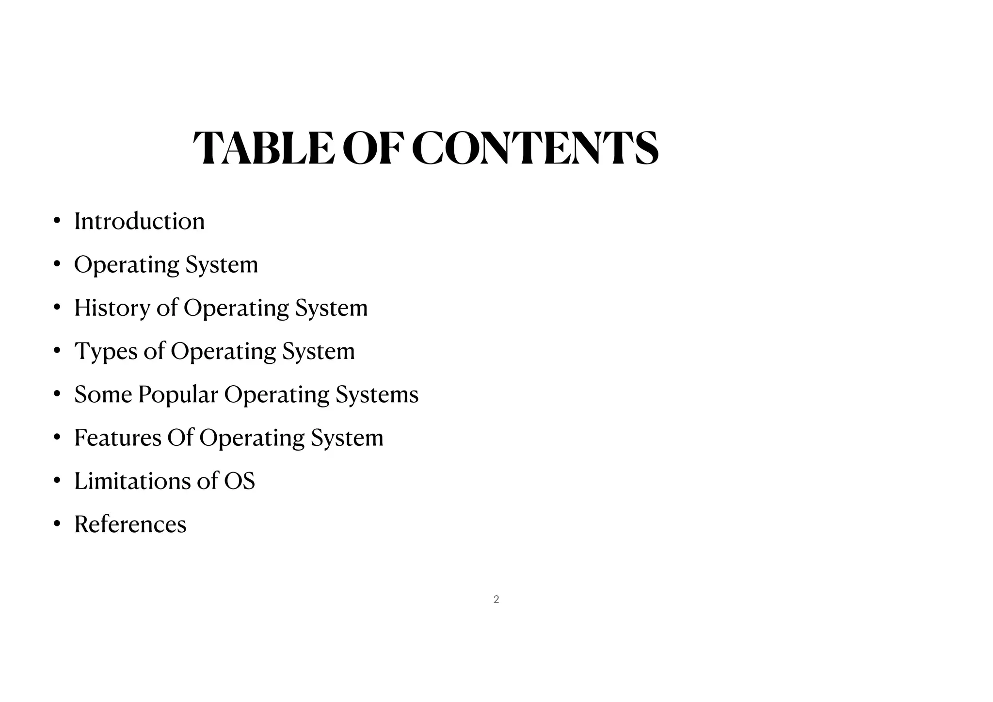 Operating System Ppt