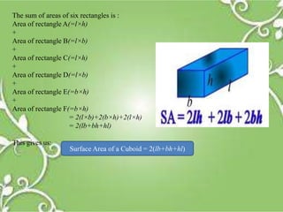 Surface area and volume | PPTX