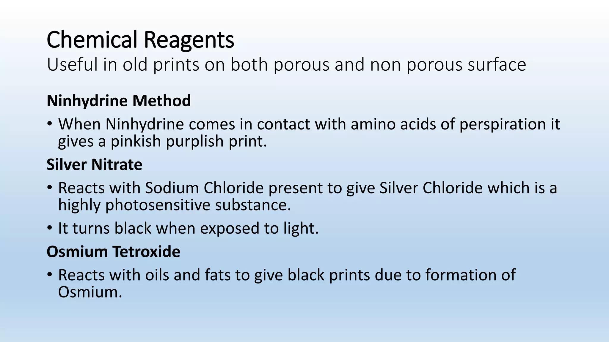 Development of Latent Fingerprints | PPTX