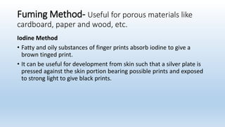 Development of Latent Fingerprints | PPTX