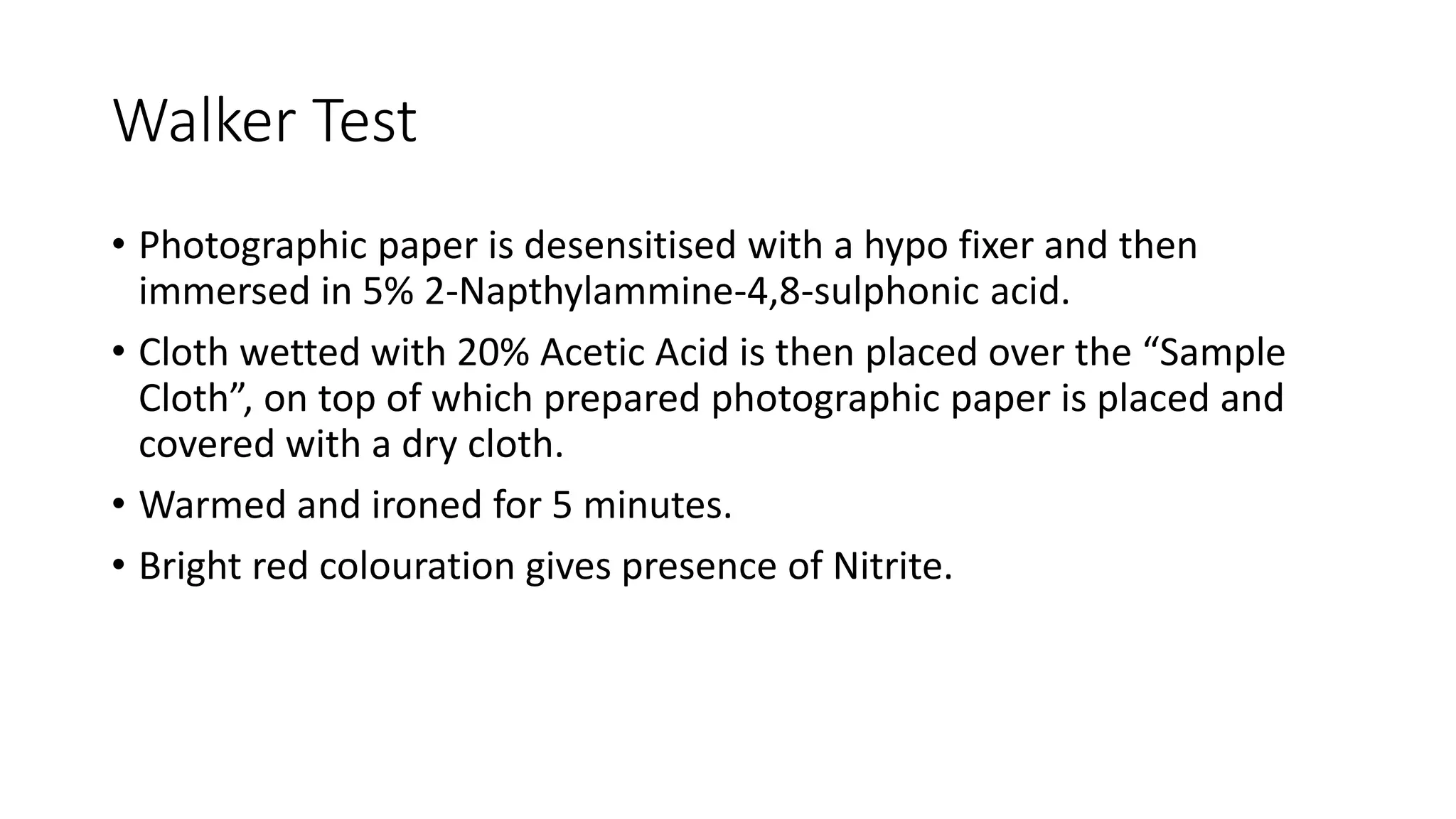 Gun Shot Residue Analysis | PPTX