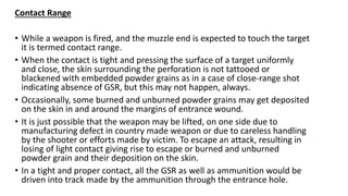 Gun Shot Residue Analysis | PPTX