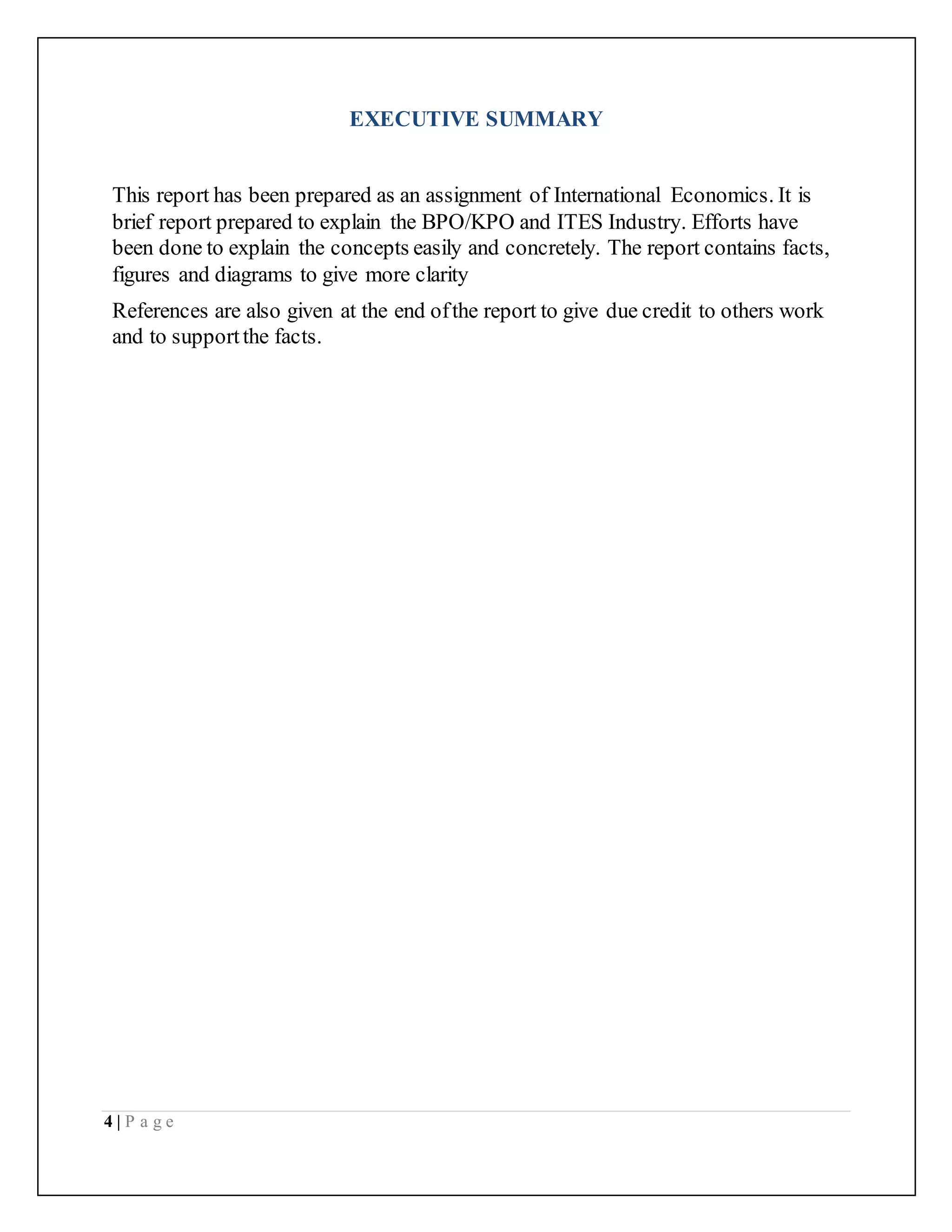 SWOT Analysis of BPO/KPO and ITES Industry | DOCX