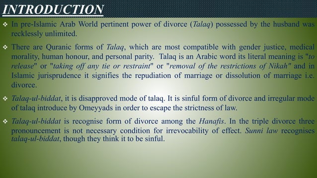 Mohd Nazim, triple Talaq, muslim Law | PPTX | Divorce | Family and Relationships