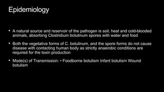 Botulism and tetanus vaccination program | PPTX