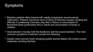 Botulism and tetanus vaccination program | PPTX