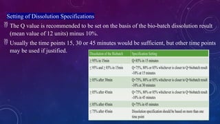 Developing Specification (ICH Q6 and Q3), Purchase specifications and ...