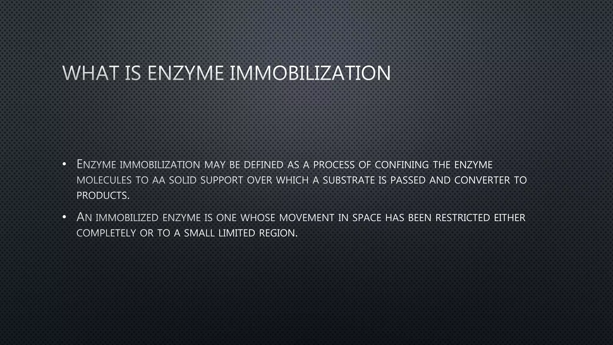 Enzyme Immobilization | PPT