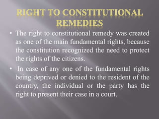 Constitutional Remedies | PPTX