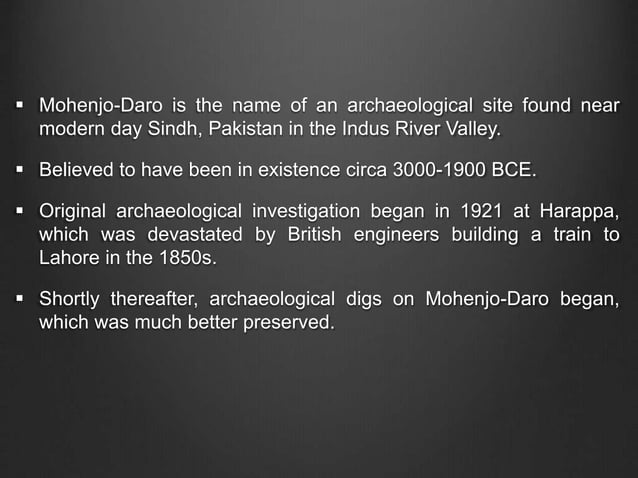 Mohenjo-daro | PPTX