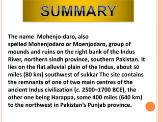 Mohenjodaro | PPTX