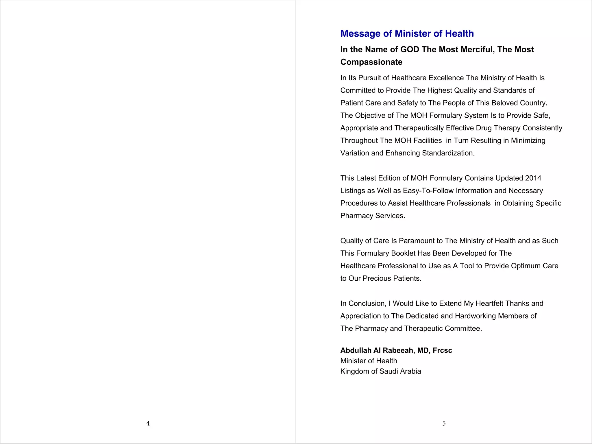 Saudi Moh formulary | PDF