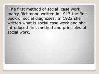 historical development of social work in usa | PPTX