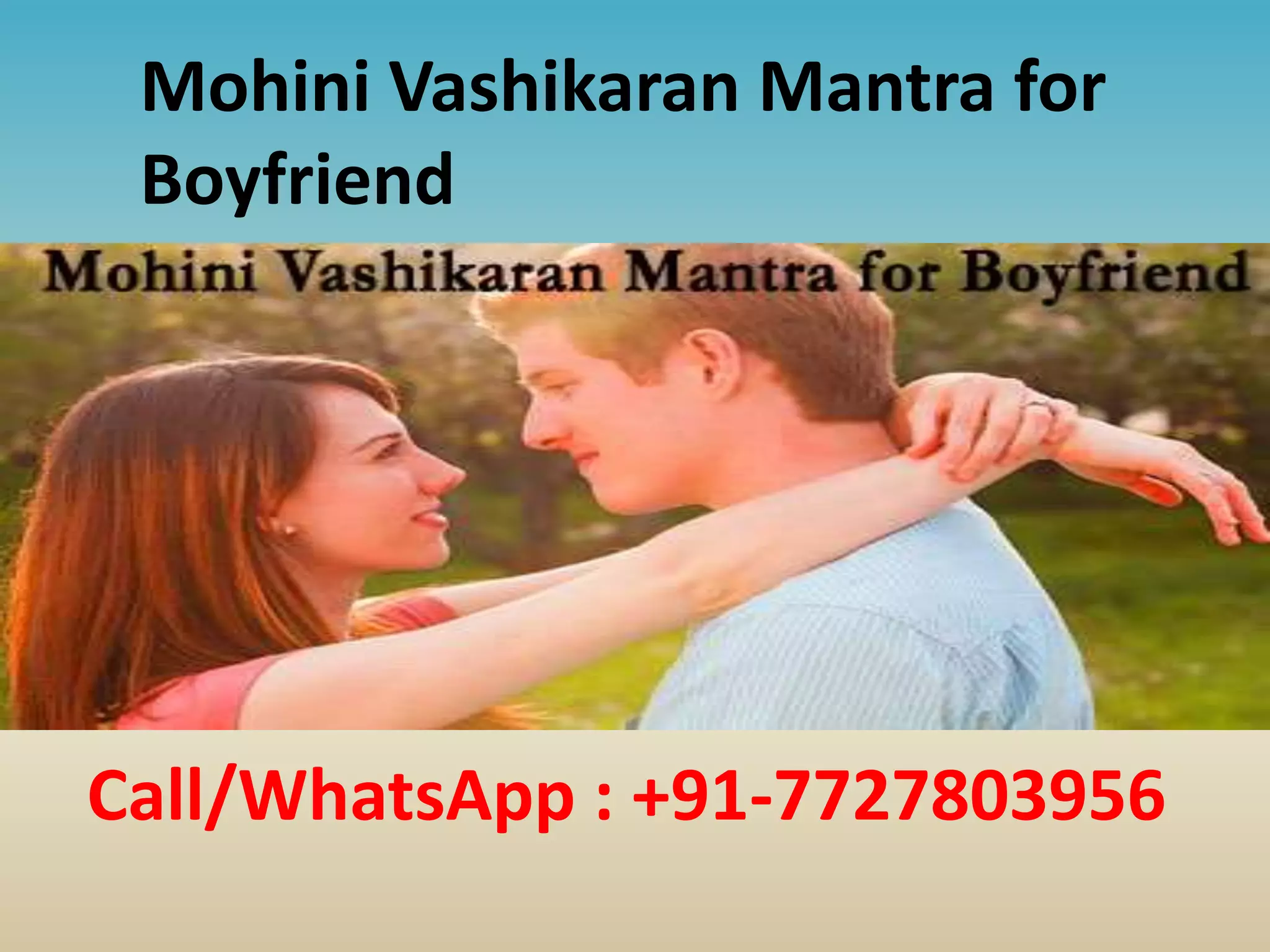 Mohini vashikaran mantra for boyfriend | PPT