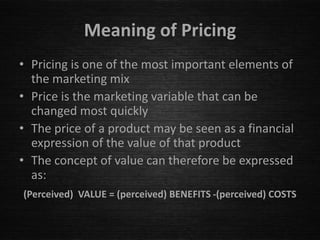 Pricing Policies and Strategies | PPTX
