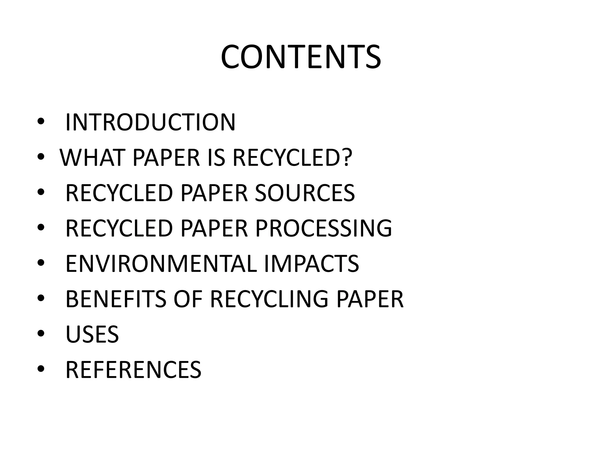 RECYCLINGOF PAPER | PPTX