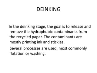 RECYCLINGOF PAPER | PPTX
