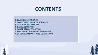 Scanning principle of ct by mohit BRIT 4TH SEMESTER | PPTX