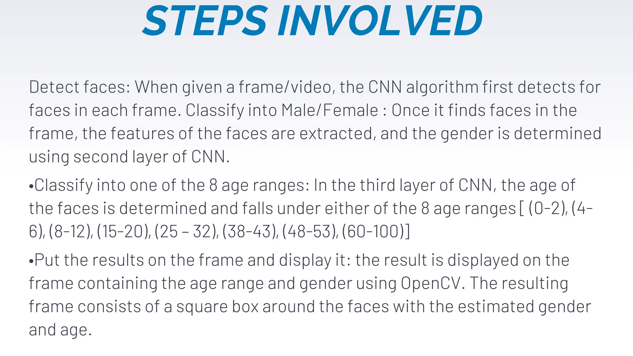 Machine Learning Model for Gender Detection | PPT
