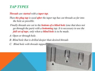 Tapping and Drilling | PPTX