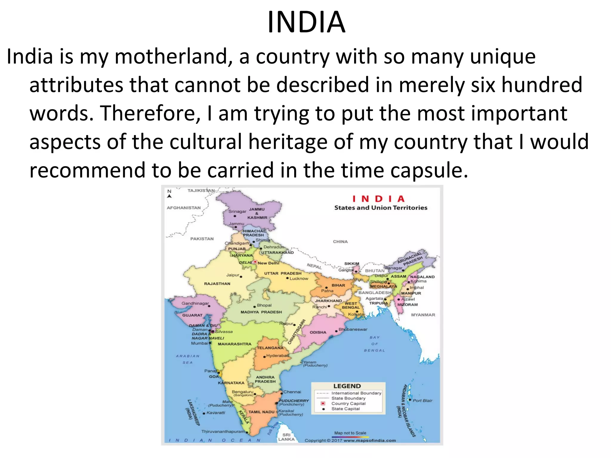 Mohit rathod world’s cultural heritage – legacy of india | PPT