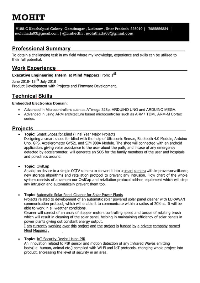 Mohit resume | PDF
