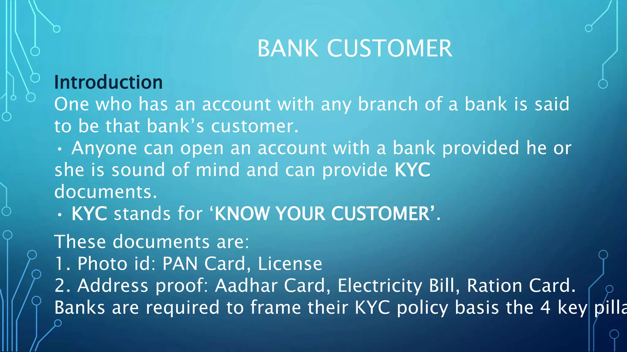 TYPES OF BANK'S CUSTOMER | PPTX