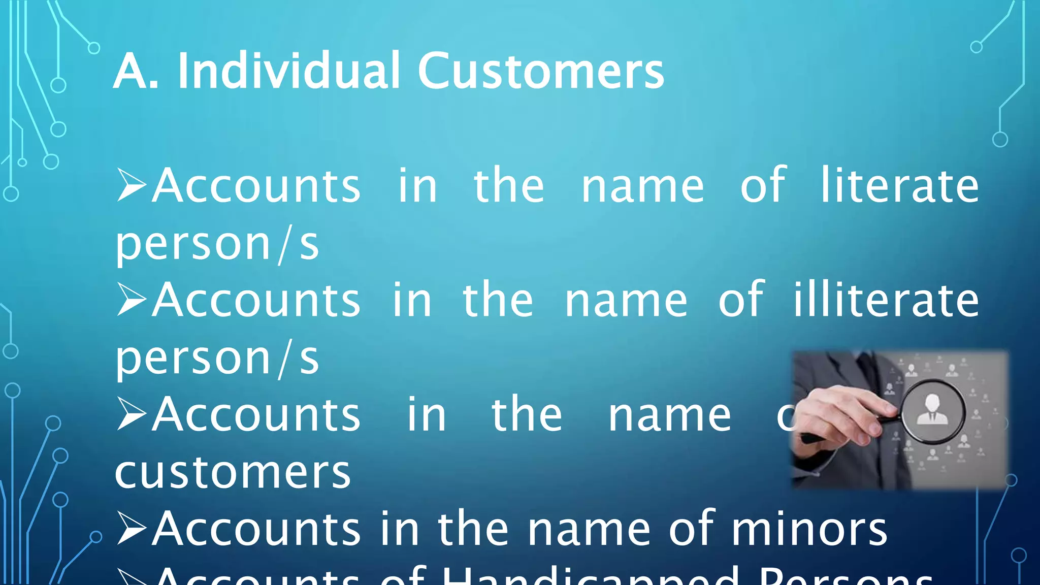 TYPES OF BANK'S CUSTOMER | PPTX