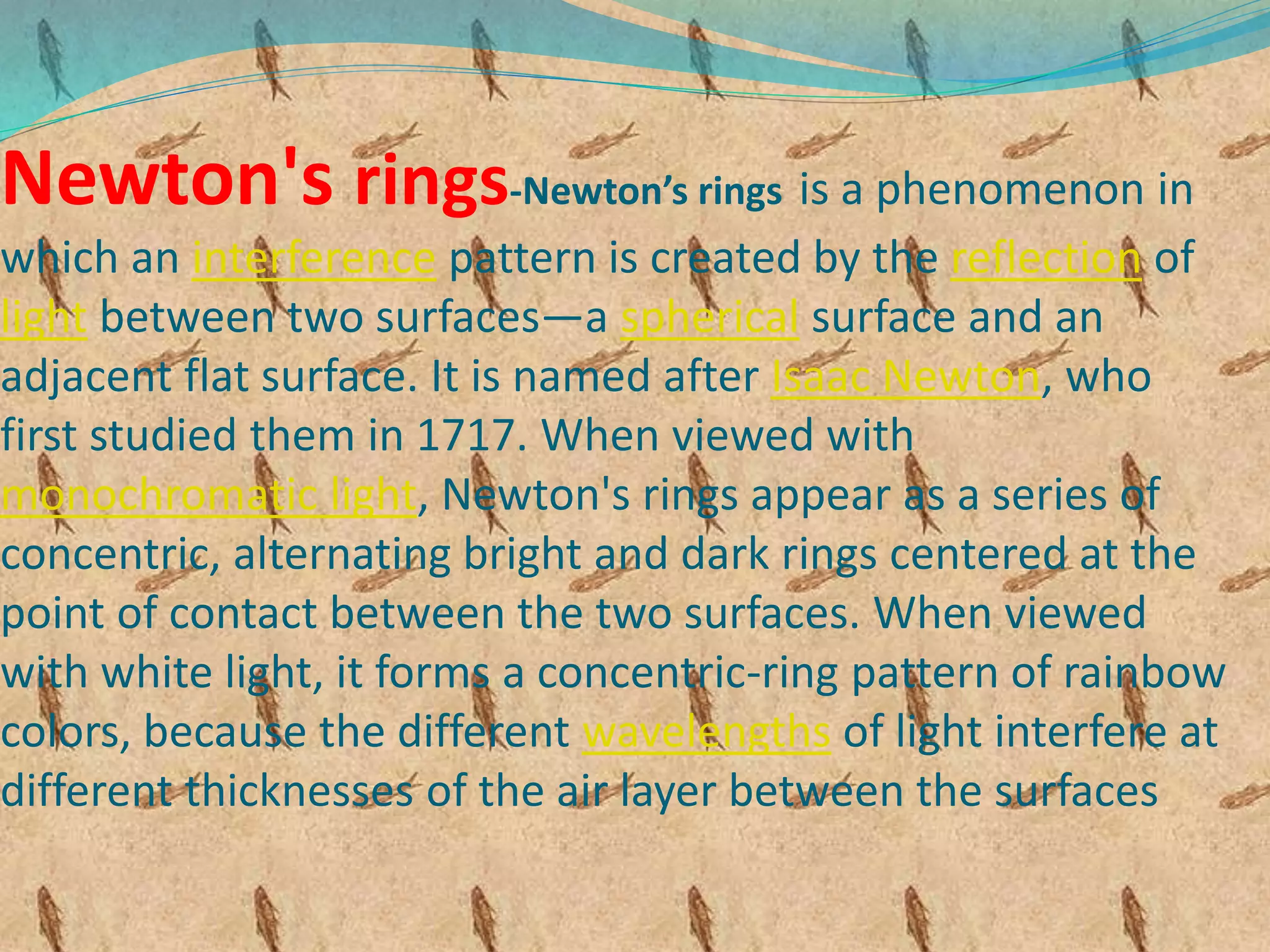 NEWTON RINGS Mohit sharma ppt | PPTX