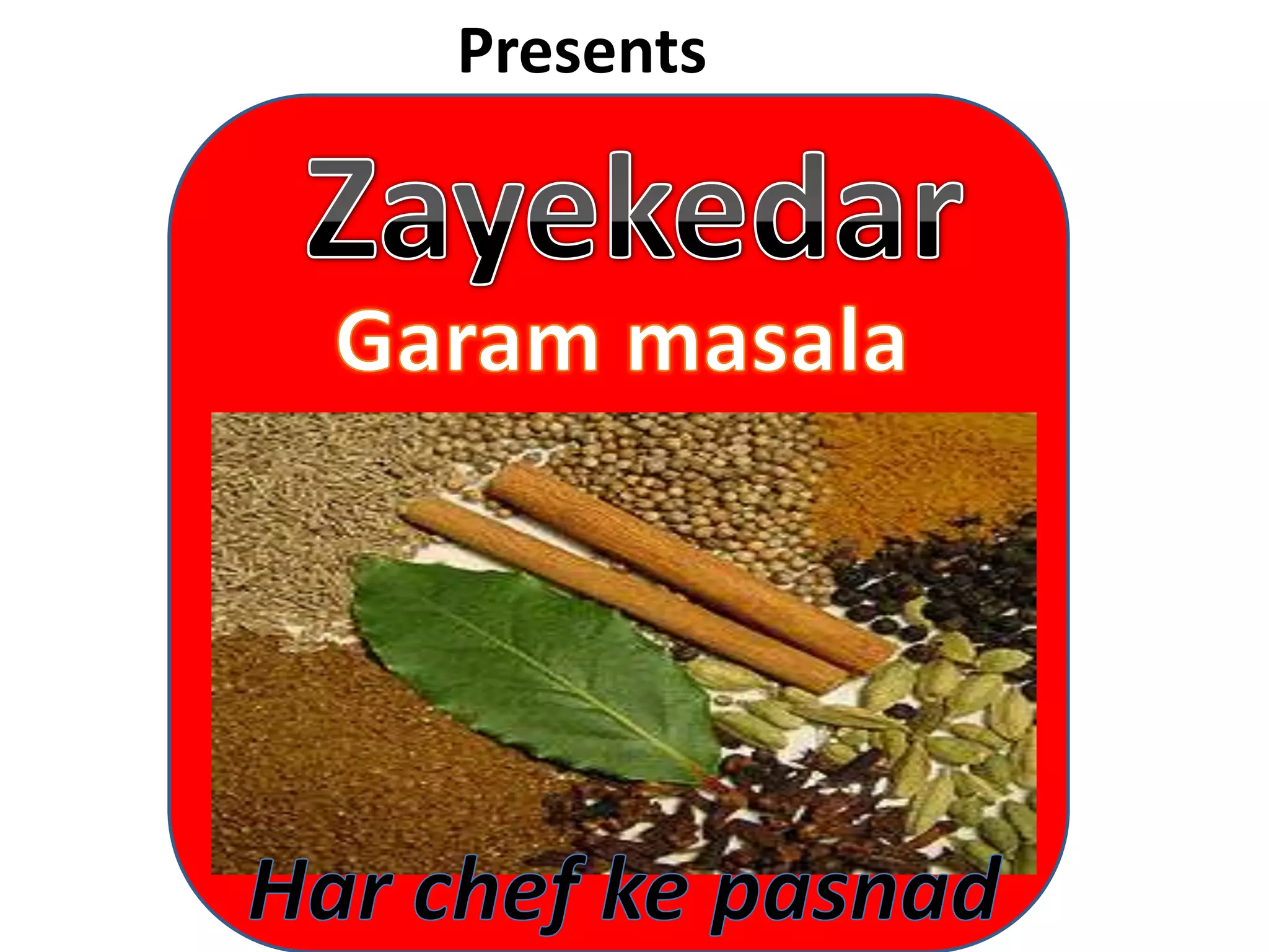 ppt on masala products | PPTX