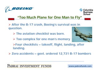 Use Of Checklist In Investing | PDF