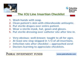 Use Of Checklist In Investing | PDF