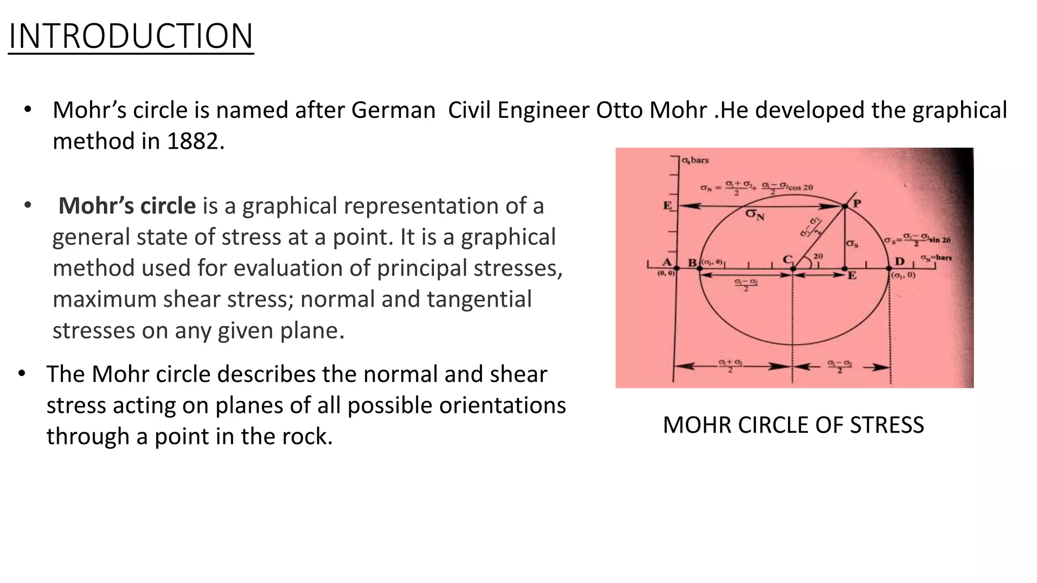 Mohr circle mohr circle anaysisand application | PPTX