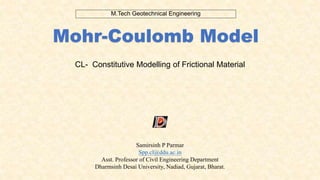 Mohr Coulomb Model.ppt
