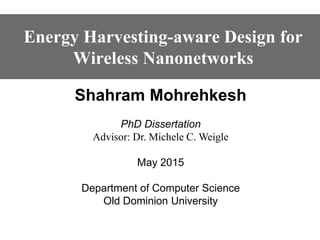 Energy Harvesting-aware Design for Wireless Nanonetworks | PPT