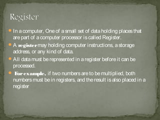 register history | PPT