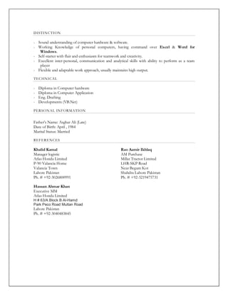 Mohsin ahmad cv | PDF